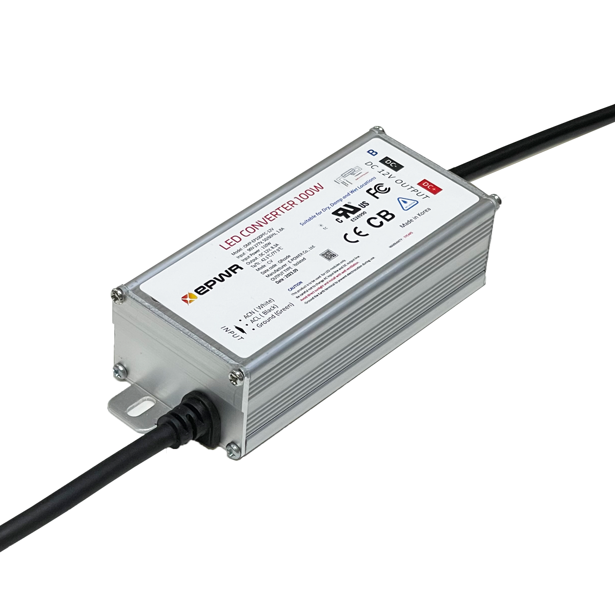 EP-96-24 LED Power Supply – 96W 24V Outdoor Metal Driver (IP68 Rated ...